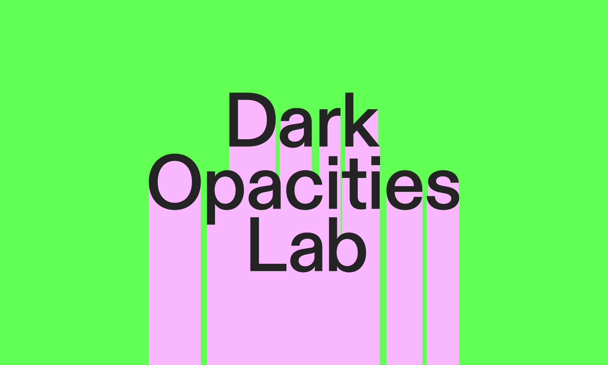 Dark Opacities Lab